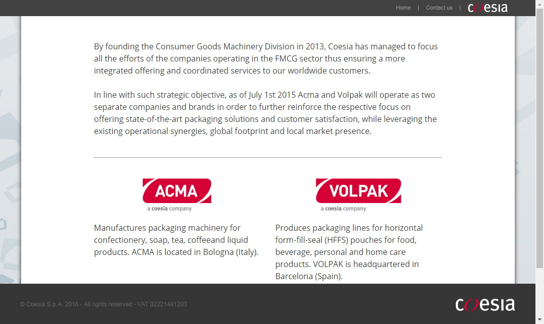 Acma Spa | Forniture Alberghiere Online